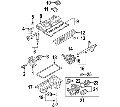BMW 11367548459 GENUINE OEM SOLENOID VALVE GASKET SET | eBay