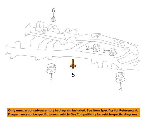 CHRYSLER OEM 10-23 2500 Frame Frame Components-Insulator Screw ...