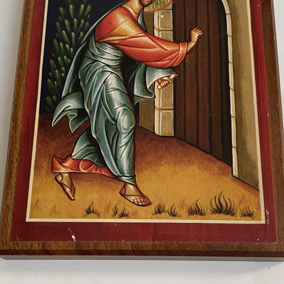“Behold, I Stand At The Door” Icon Reproduction On Wood, Conception ...