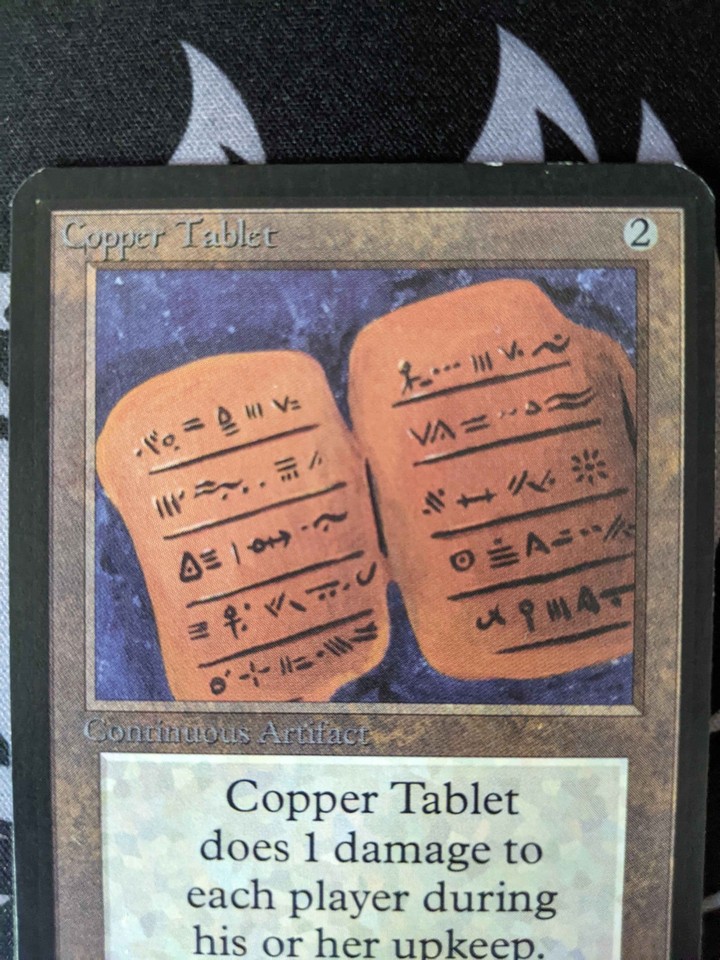 Copper Tablet ~ Alpha [Slightly Played][Magic MTG] | eBay