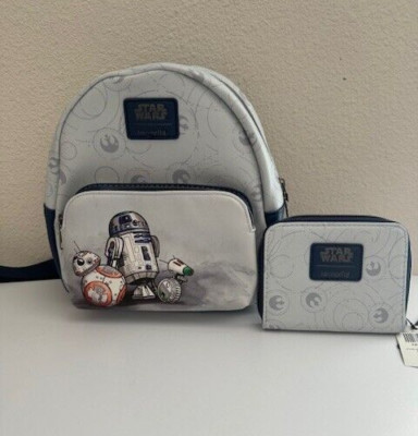 STAR WARS DROIDS MINI LOUNGEFLY BACKPACK AND MATCHING WALLET | eBay