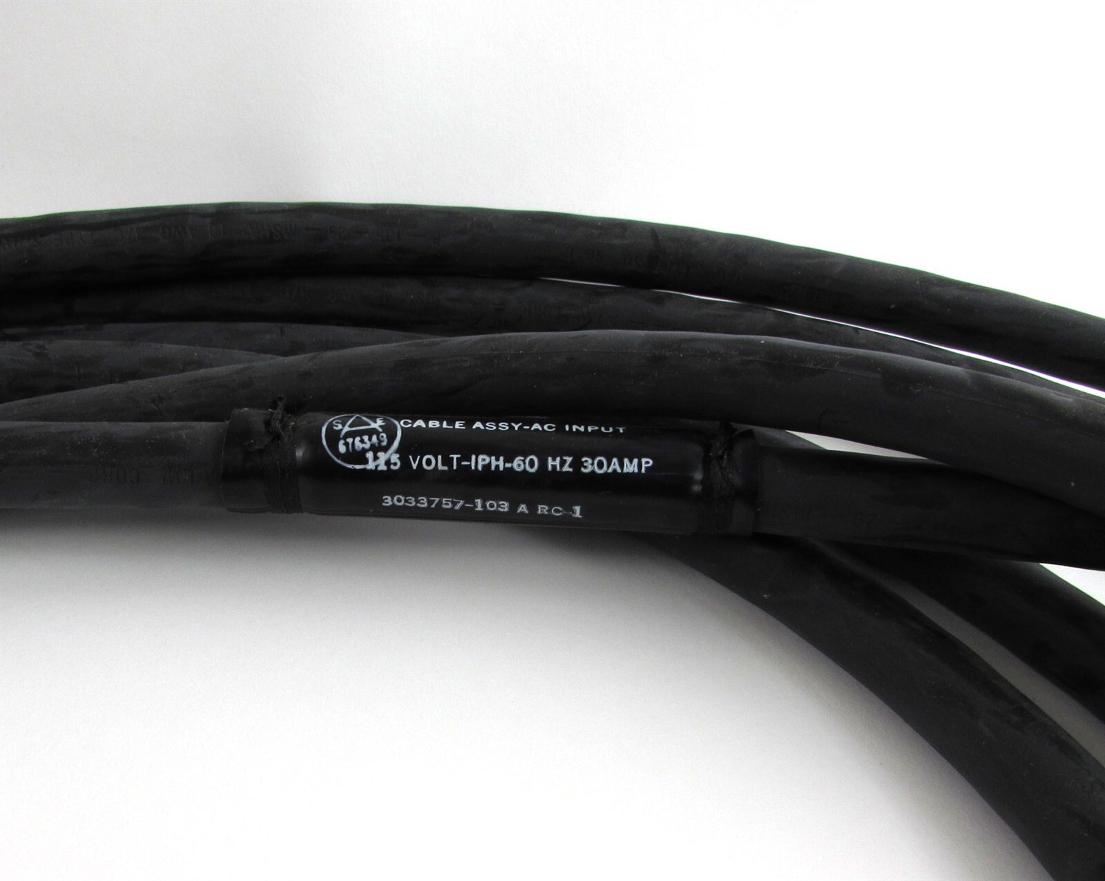 Hubble 30A/ 125V Cable Assembly, AC Input, 1Ph, 60HZ, 10/3 Cable | eBay
