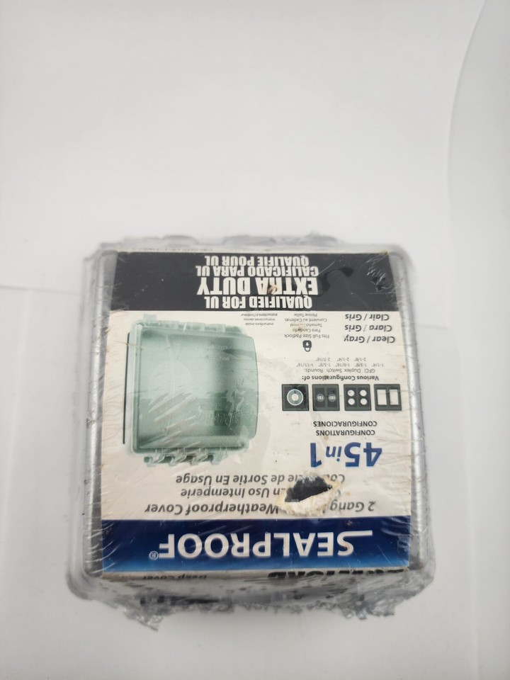 SEALPROOF 2 Gang In Use Weatherproof Outlet Cover Protector Lockable ...