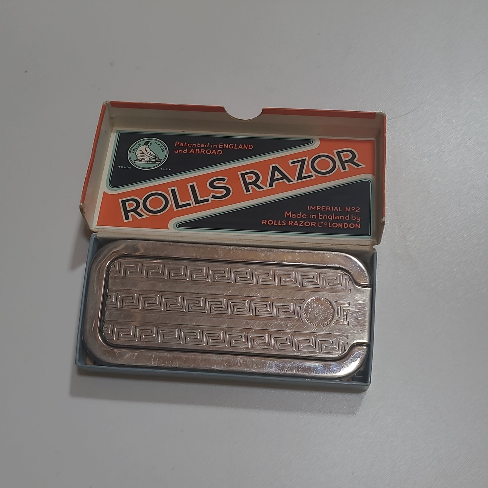 RARE Vintage Rolls Razor Safety & Box Manual Viscount Model London ...