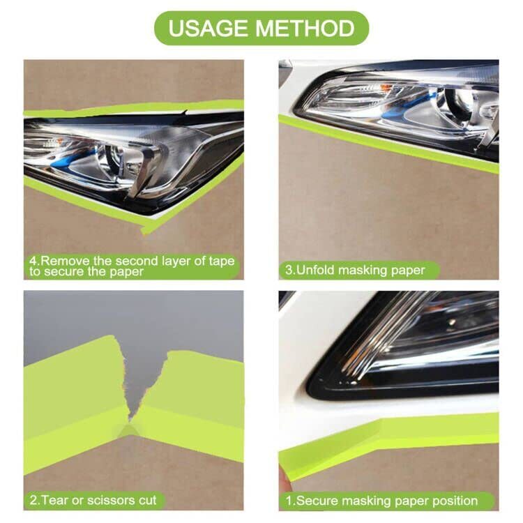 Paint Masking Paper with Adhesive, 18" x 50ft Tape & Drape Painters ...