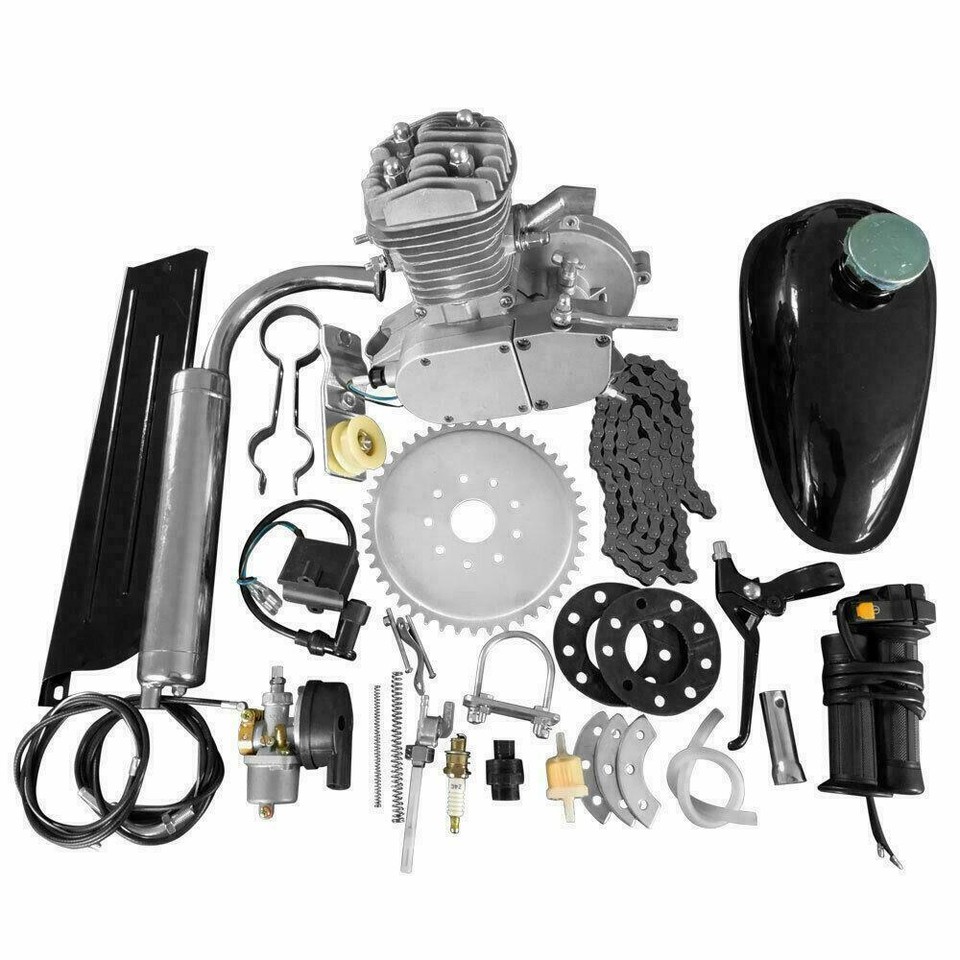 Full Kit 50cc 2 Stroke Petrol Engine Motor for Motorized Bicycle ...