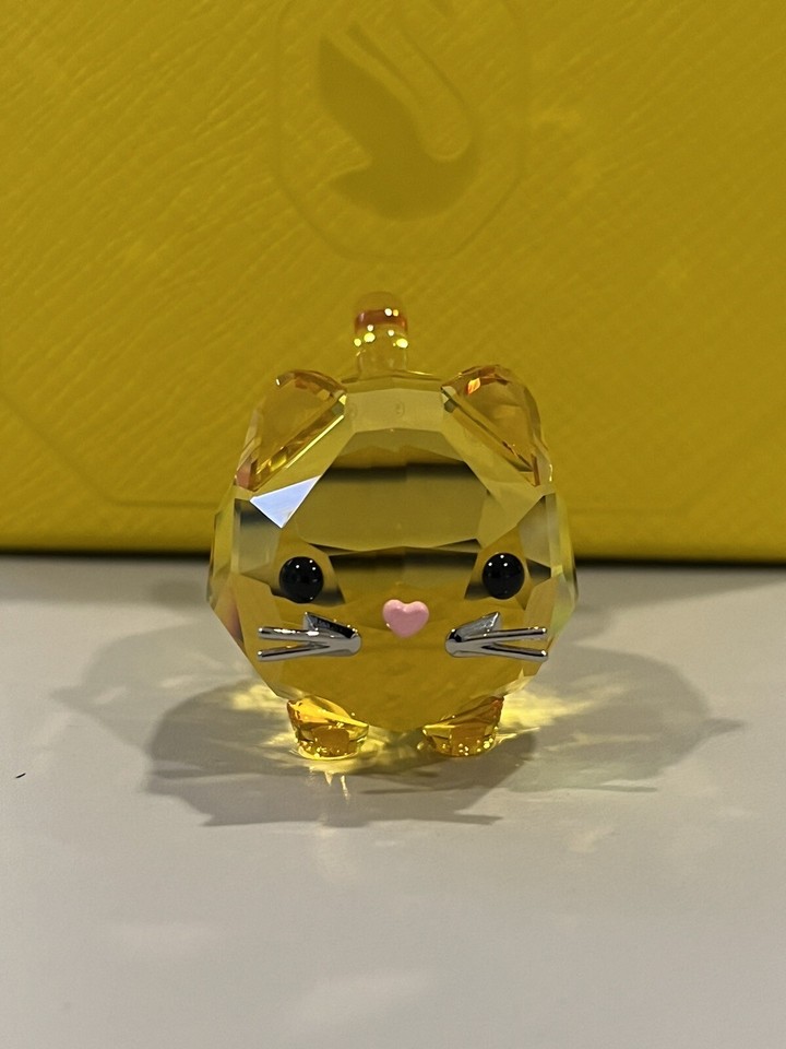 Swarovski Crystal Chubby Cats YELLOW CAT 5658325 | eBay