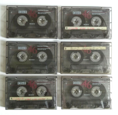 Sony Cdit II 46 Lotto Stock 6 Mc Musicassette Audio Tape Compact ...