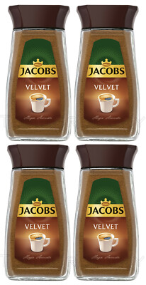 4 JACOBS VELVET Instant Coffee Jars 100g 3.5oz | eBay