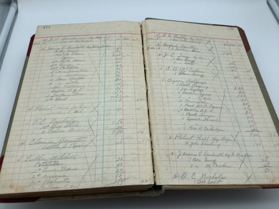 General Store 1949 Hand Written Ledger Log Book Prop Ephemera | eBay