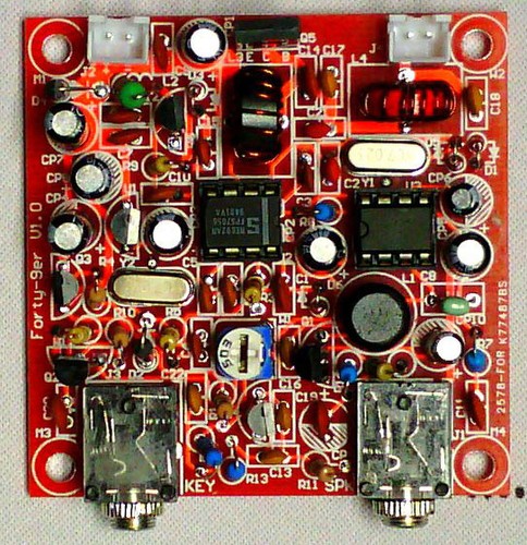 Assembled Forty-9er 3W HAM Radio QRP CW HF Radio TRANSCEIVER 7.023MHz ...