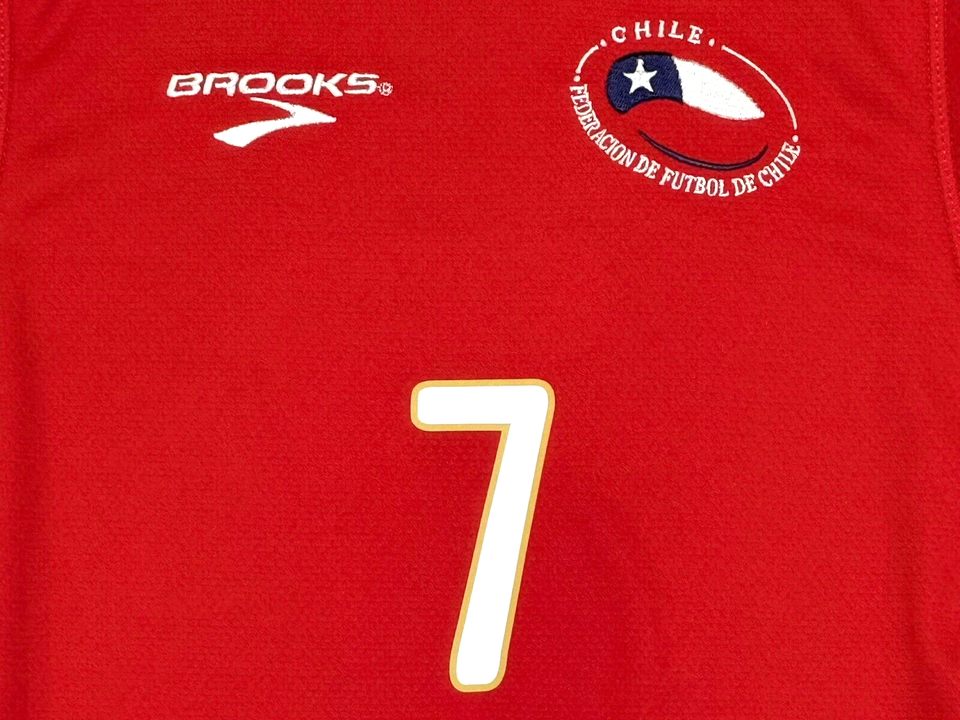 2010 Chile Home Jersey #7 Alexis Sanchez Small (fits Like Medium ...