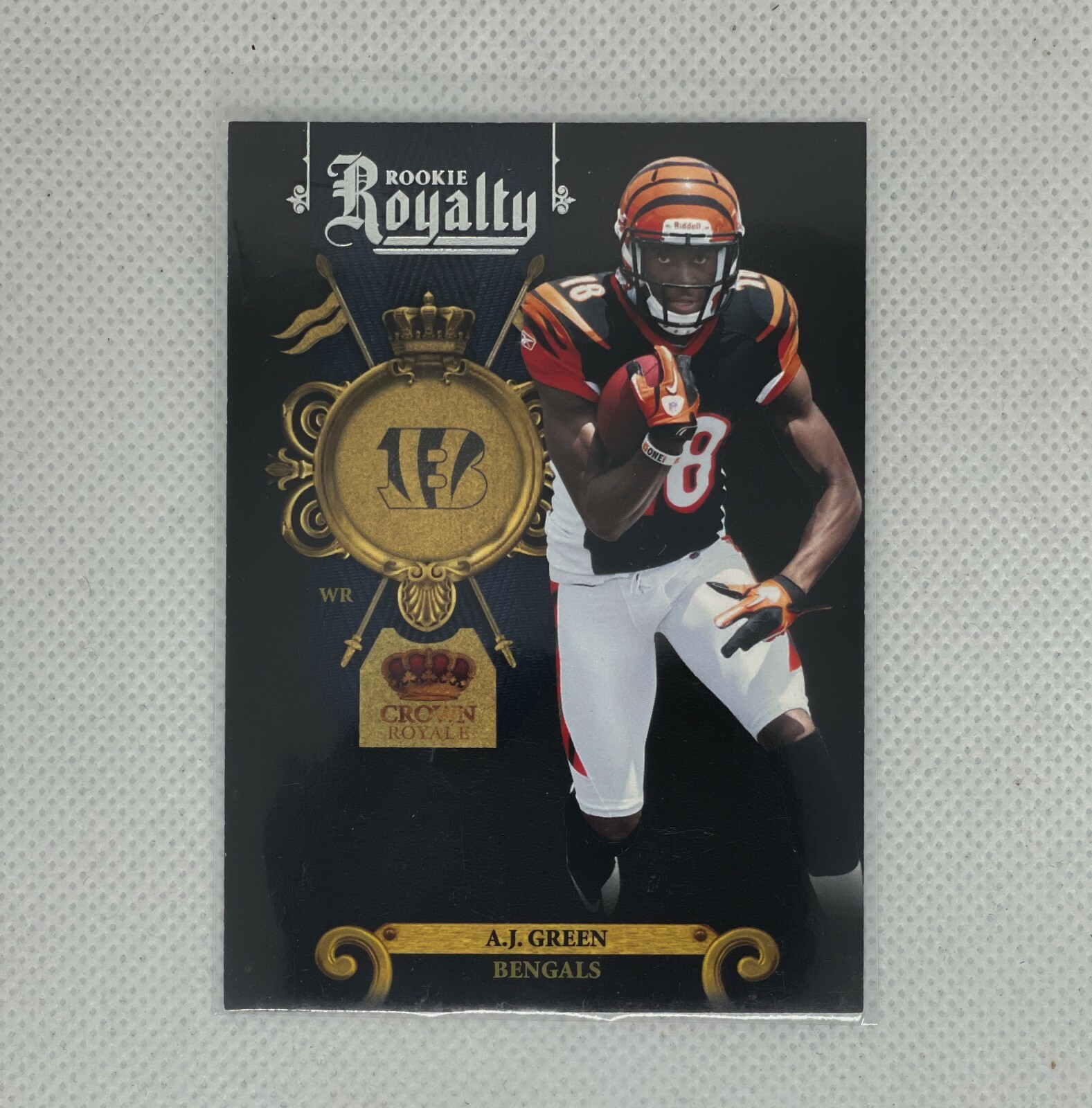 2011 Panini Crown Royale Royalty #31 AJ Green Rookie Card Bengals ...