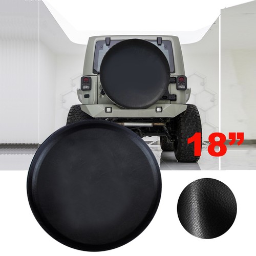 Spare Tire Cover For Jeep WRANGLER 18inch Leather Black Wheel Tire ...