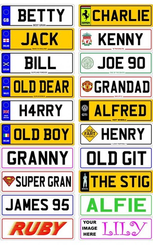 QUALITY PERSONALISED NUMBER PLATE FOR MOBILITY SCOOTER - REAL NOT CHEAP ...