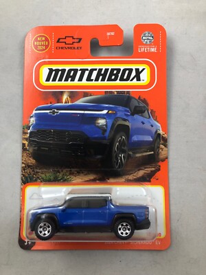 Matchbox 2024 Chevy Silverado EV 12/100 Blue | eBay