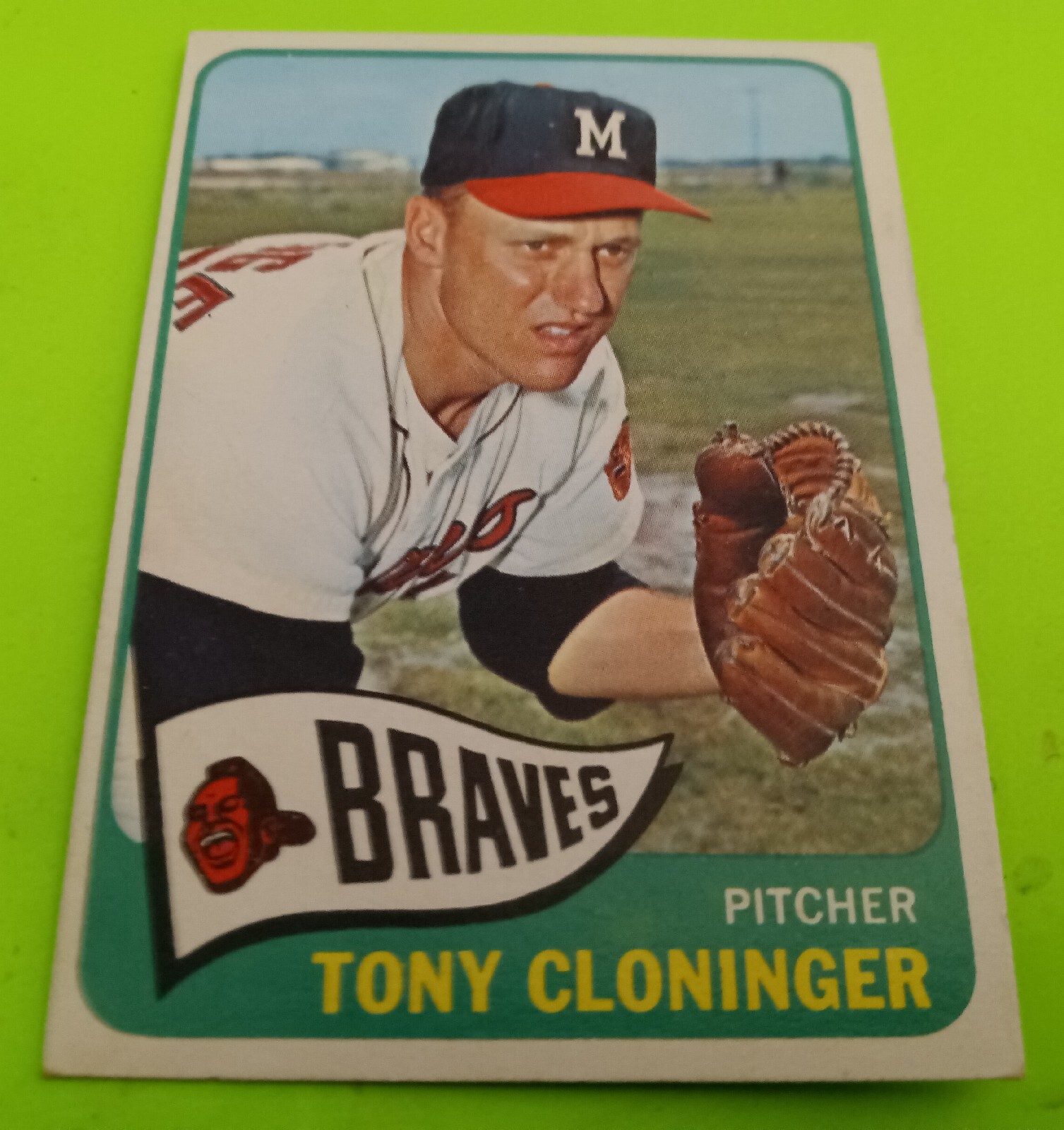 1965 Tony Cloninger Topps MLB Baseball Card #520 Milwaukee Braves EX | eBay