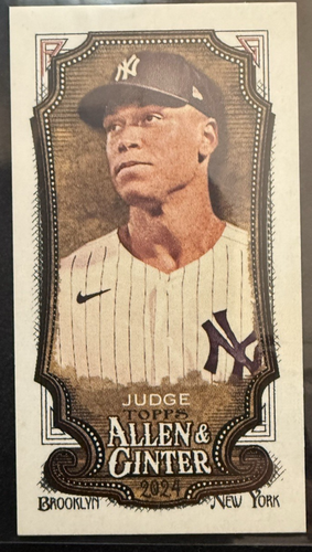2024 Topps Allen & Ginter - Aaron Judge #86 Mini Brooklyn Back /25 | eBay
