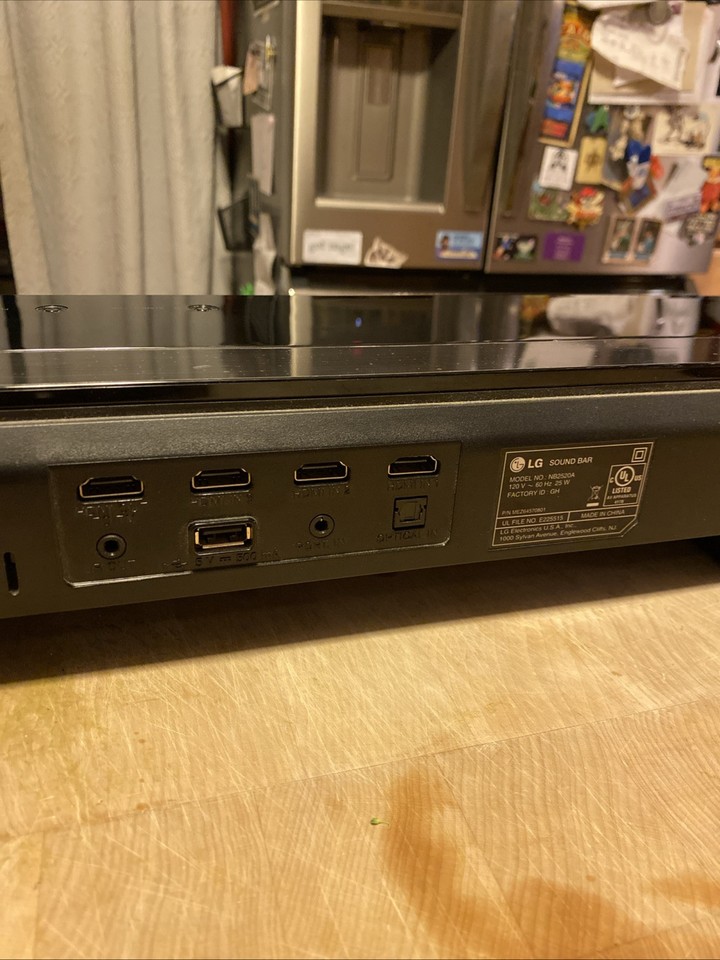 LG NB2520A 2.1 Channel 80W Sound Bar w/ Built in Subwoofers Used Tested ...