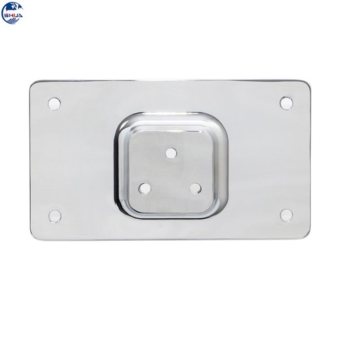 Chrome Steel Laydown License Plate Holder For Harley Dyna Softail ...