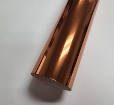 Flexi Chrome Copper Orange Stretchable Vinyl Car Wrap Vehicle Sticker ...