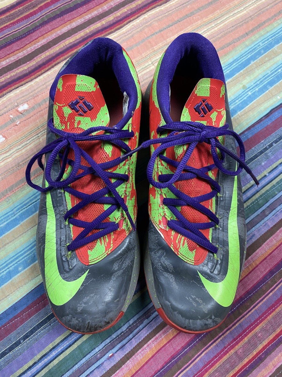 Kd6 Energy Nike KD 6 ID Energy Size 13 Grey Electric Green Bright