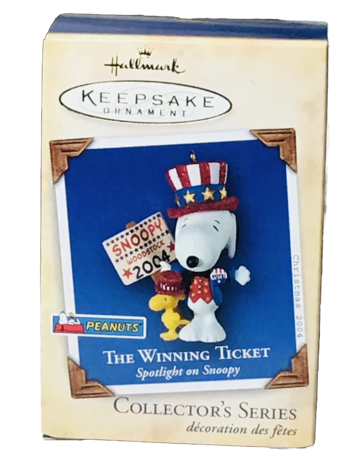 The Winning Ticket 2004 Hallmark Peanuts Spotlight On Snoopy Ornament ...