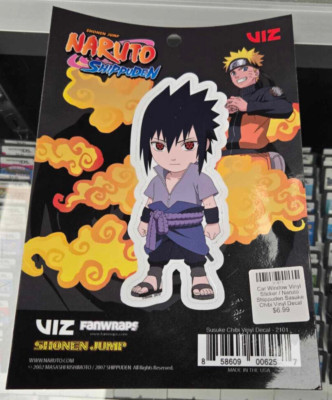 Naruto Shippuden Sasuke Chibi Vinyl Car Decal Viz Fanwraps Sticker | eBay