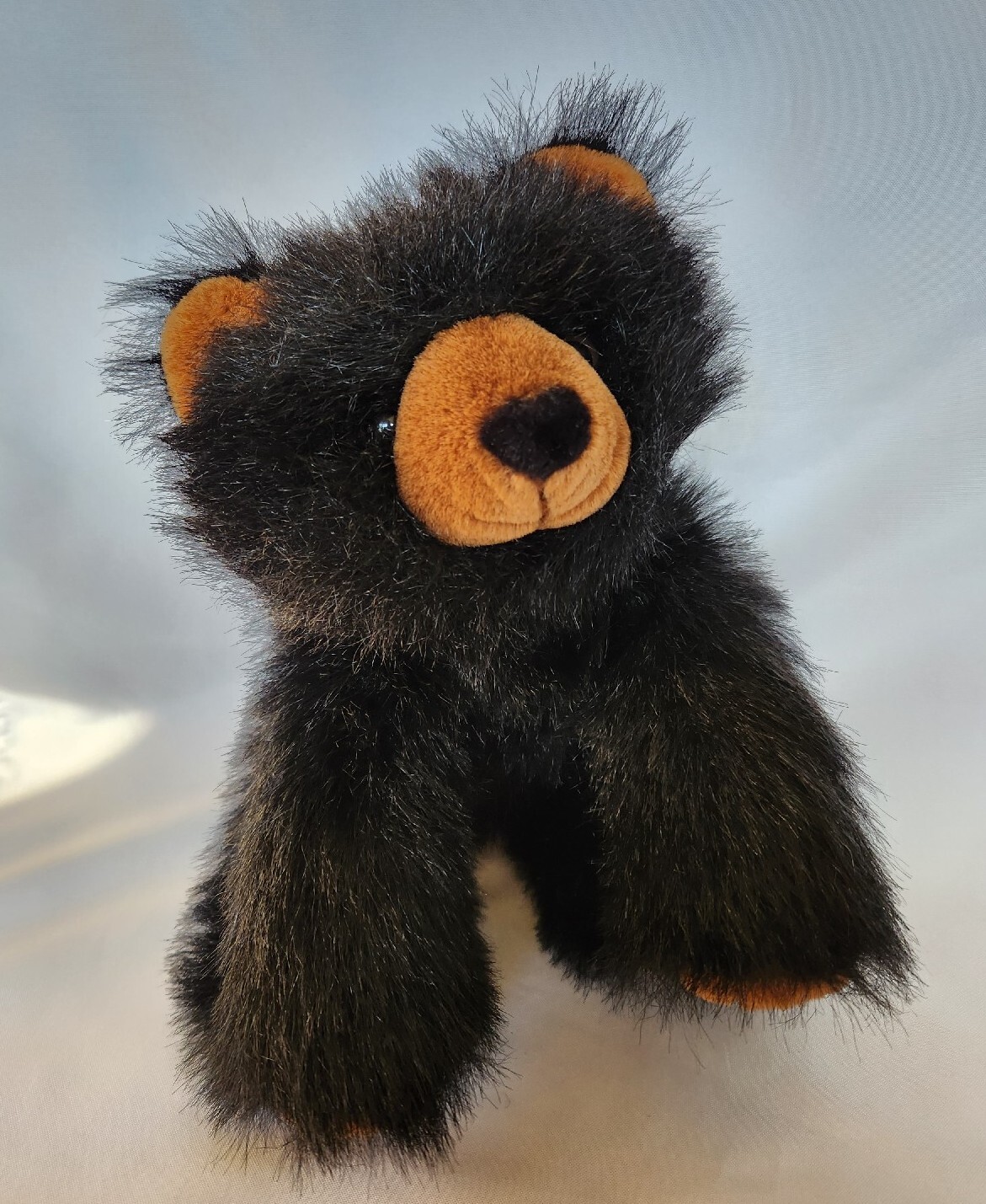 VTG Fancy Zoo A & A Black Teddy Bear Plush 9771A Stuffed Animal 17 in ...