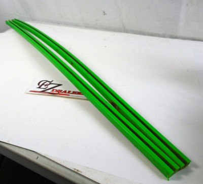Snowmobile Hyfax Slides Green 44" Long Used For Arctic Cat | eBay