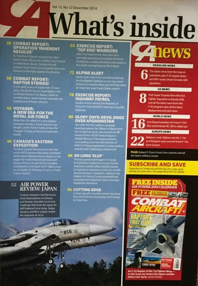 Combat Aircraft Monthly Magazine December 2014 | eBay
