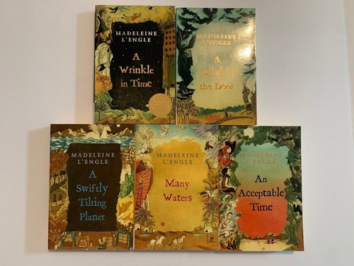 Madeleine L'Engle Time Quintet Lot of 5 A Wrinkle in Time Books 1 2 3 4 ...