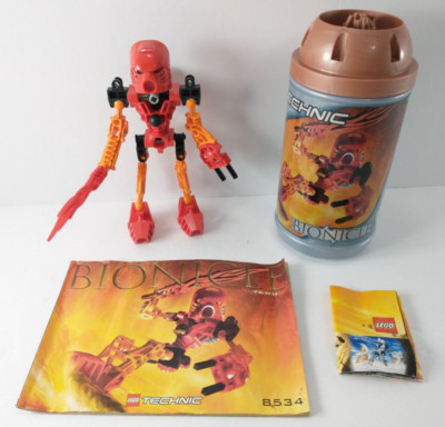 Vintage 2001 Lego Bionicle 8534 - TAHU Complete With Can Manual Poster ...