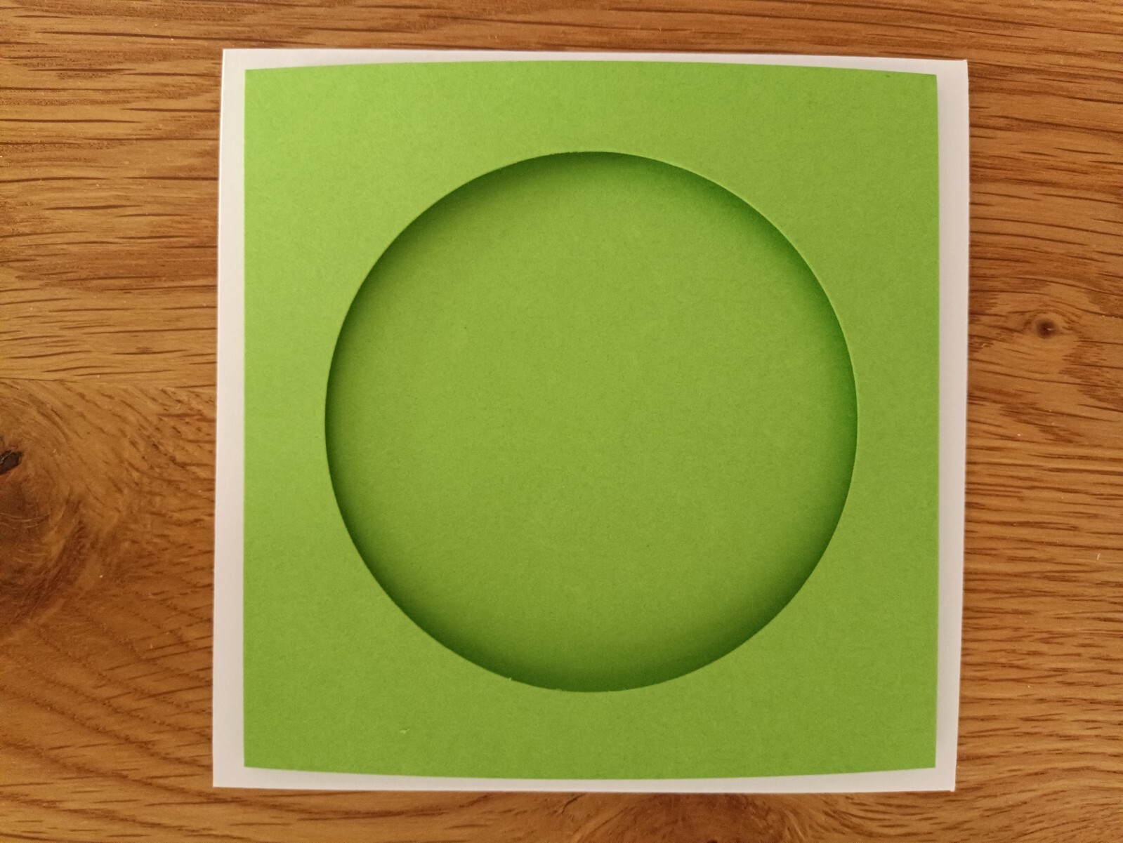 Round Aperture Tri-Fold Card Blanks 3.5" 9cm Window 4.8" 12cm Square ...