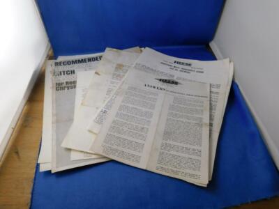 REESE HITCH ADVERTISNG BROCHURES LOT PARTS LIST EQUALIZER INSTALLATION ...