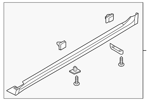 Genuine Kia Rocker Molding 87752-A8220 | eBay