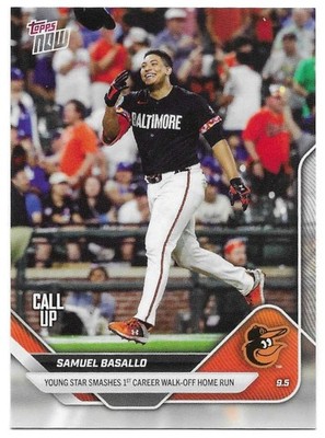 Samuel Basallo Call-Up Orioles 2025 MLB Topps NOW #680 SP /2205 1st ...
