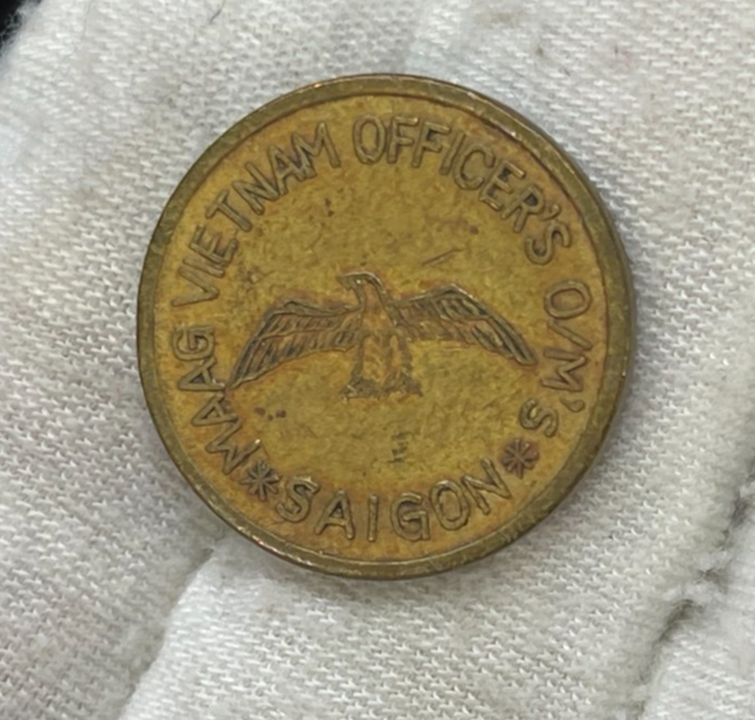 1964 MAAG Saigon - MACV - Token, Coin, MPC, Officer Club Vietnam War ...