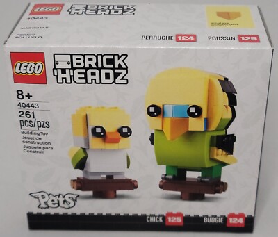 LEGO 40443 Budgies Brickheadz 124 125 Pets chick | eBay