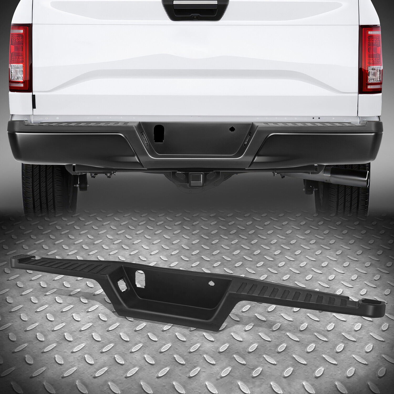 For 15-23 Ford F150 F-150 Pickup Rear Bumper Center Top Step Pad Cover ...