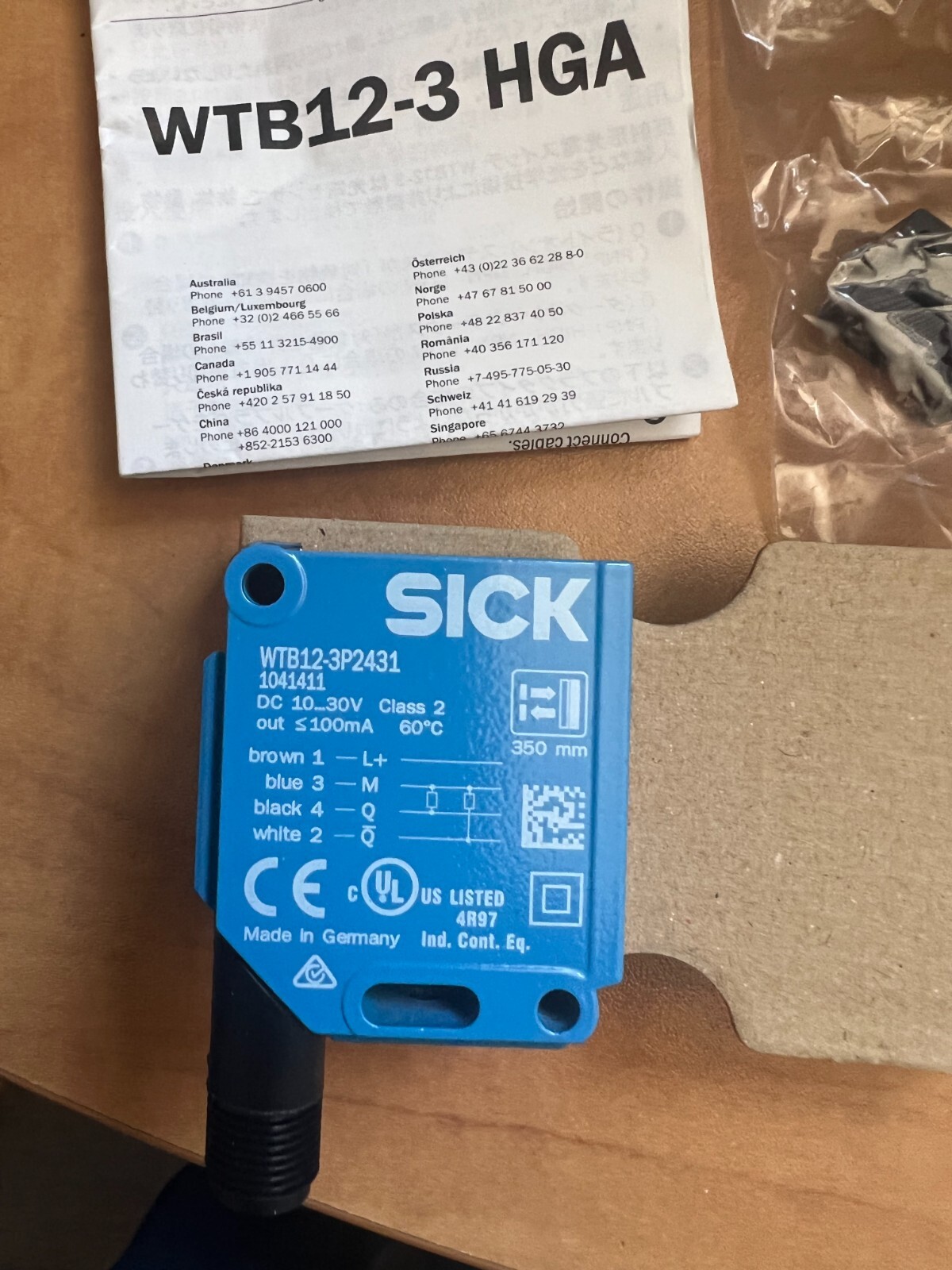 SICK Photoelectric Retro-reflective Sensor WTB12-3P2431 lot of 4 | eBay