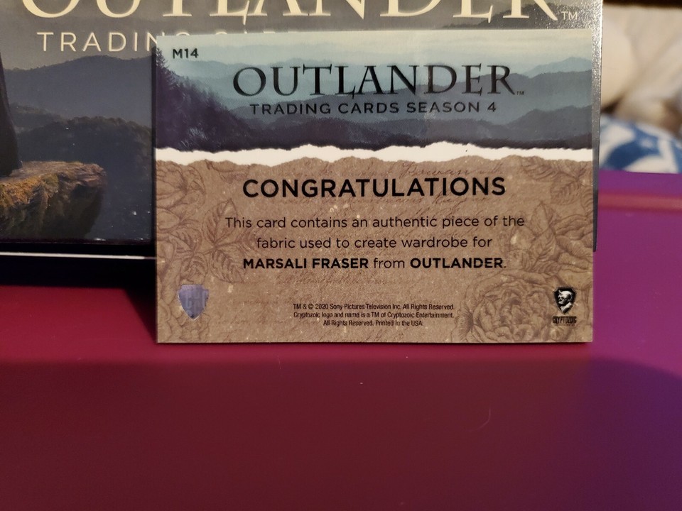MINT CRYPTOZOIC OUTLANDER S4 COSTUME CARD M14 LAUREN LYLE AS MARSALI ...