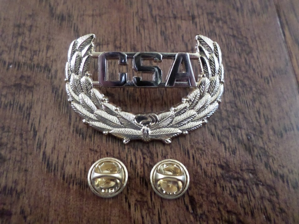 U.S CIVIL WAR C.S.A CAP BADGE INSIGNIA HAT PIN CSA CONFEDERATE STATES ...