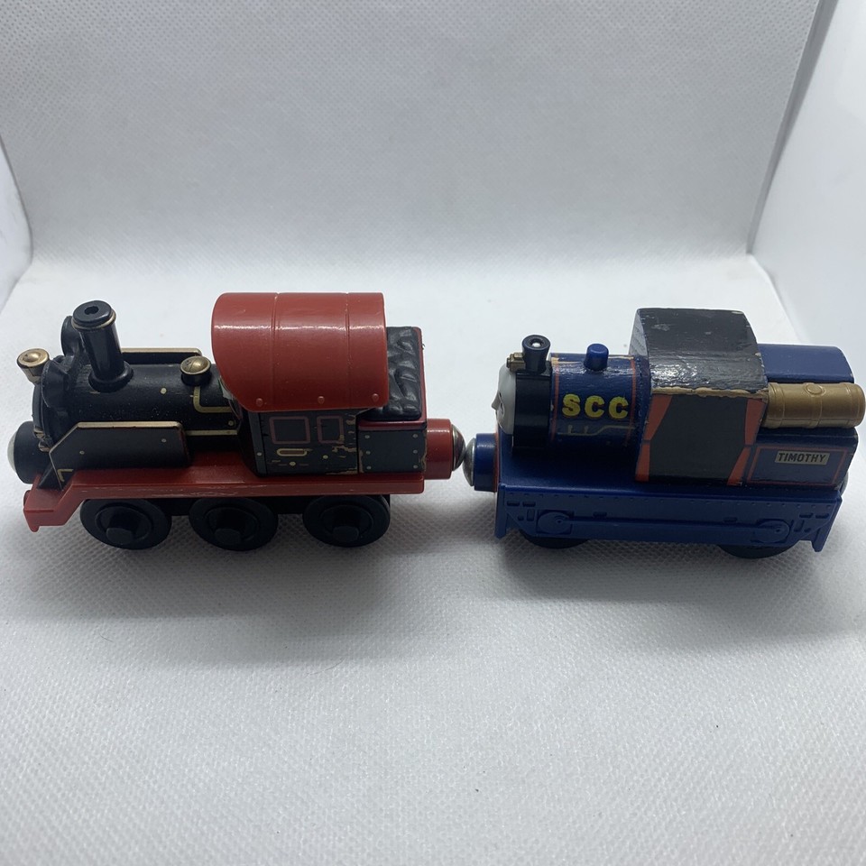 Thomas Wooden Railway Lot - Timothy the SCC Engine + Chuggington Old ...