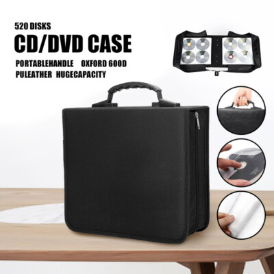 520 Disc CD DVD Case Wallet Storage Holder Booklet Album Folder Bag Box ...