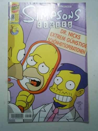 SIMPSONS COMIC HEFT Nr.108 BONGO PANINI RAR | eBay