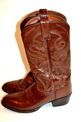 Dan Post Mens Milwaukee Antique BROWN Leather (DP2111R) WESTERN BOOTS ...