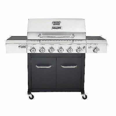 Nexgrill 720-0898 6-Burner Propane Gas Grill with Side Burner - Black ...