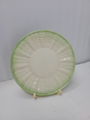 Irish Belleek Green Tridaena / Limpet Side Plate 3rd Black Mark TRIO ...