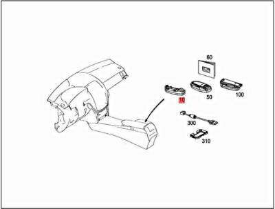 Genuine MERCEDES BBDC X222 W242 A205 A207 A217 Mount 2128200200 | eBay